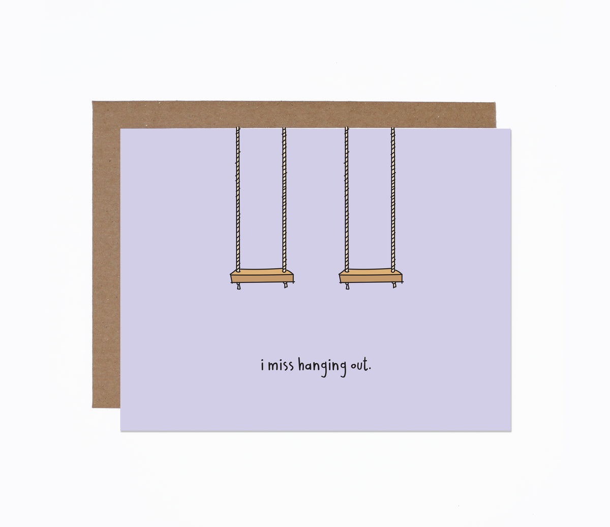 I Miss Hanging Out card – carolyndraws