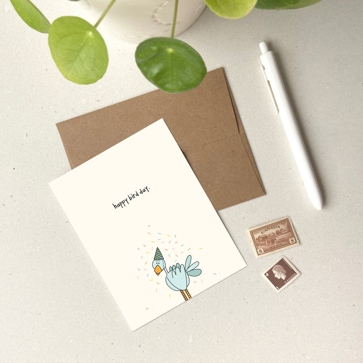 Bird Day card – carolyndraws