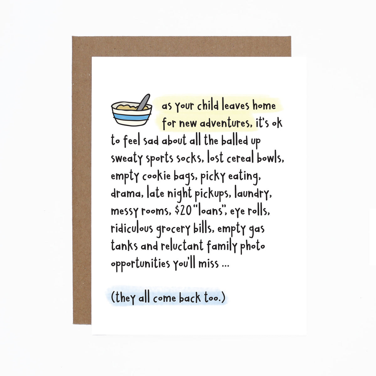 Child Leaving Home for School card – carolyndraws