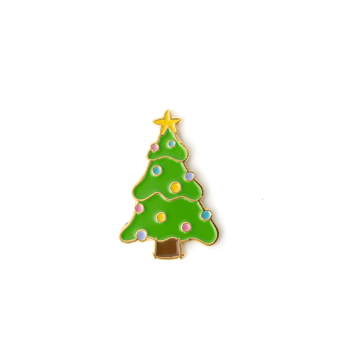 Christmas Tree enamel pin – carolyndraws